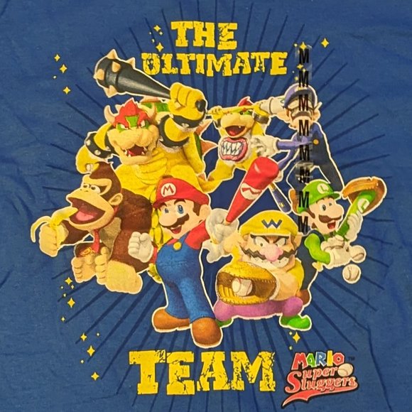 Nintendo | Shirts & Tops | Mario Super Sluggers The Ultimate Team Royal ...
